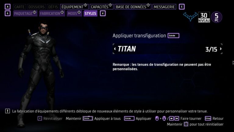[Soluce] Gotham Knights : Toutes les tenues de transfiguration [FR]